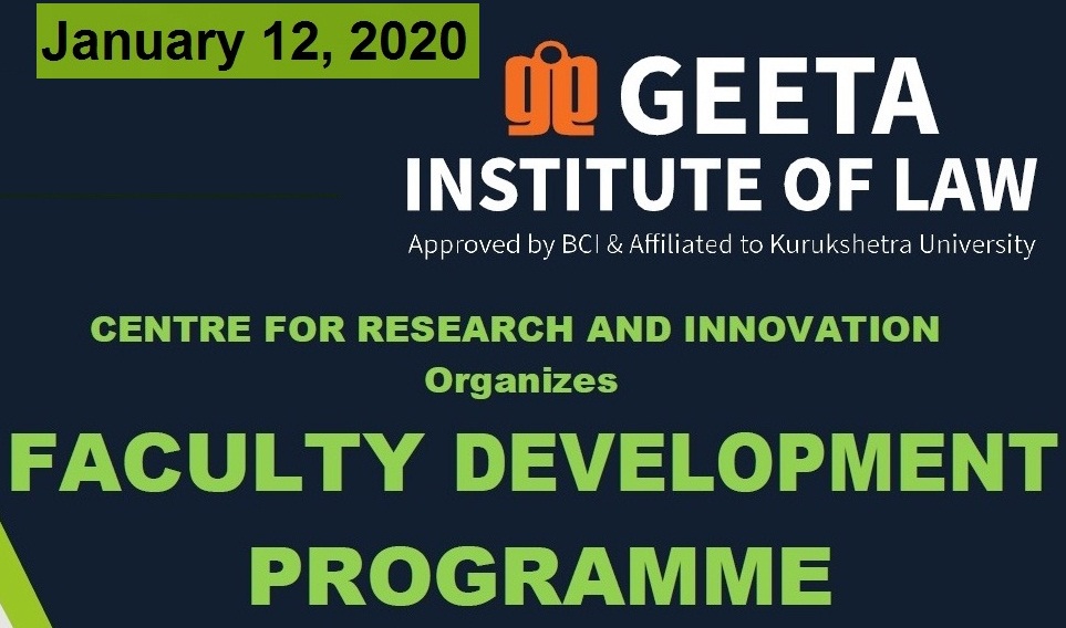 Faculty Development Programme on Introduction to Innovative Teaching ...