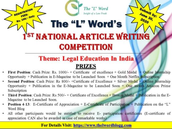 National Article Writing Competition by The "L" Word: Submit by June 20 ...