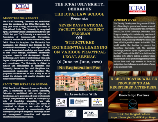 Faculty Development Programme (FDP) on Structured Experimental Learning on Various Practical ...