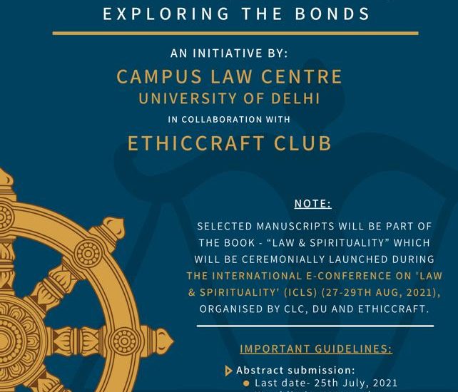 International Conference on Law and Spirituality by Campus Law Centre ...