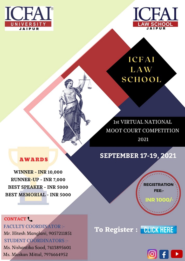 1st VIRTUAL NATIONAL MOOT COURT COMPETITION 2021 - LawOF