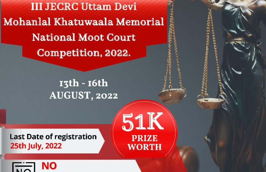 Opportunity for law students- 3rd edition of the III JECRC Uttam Devi ...