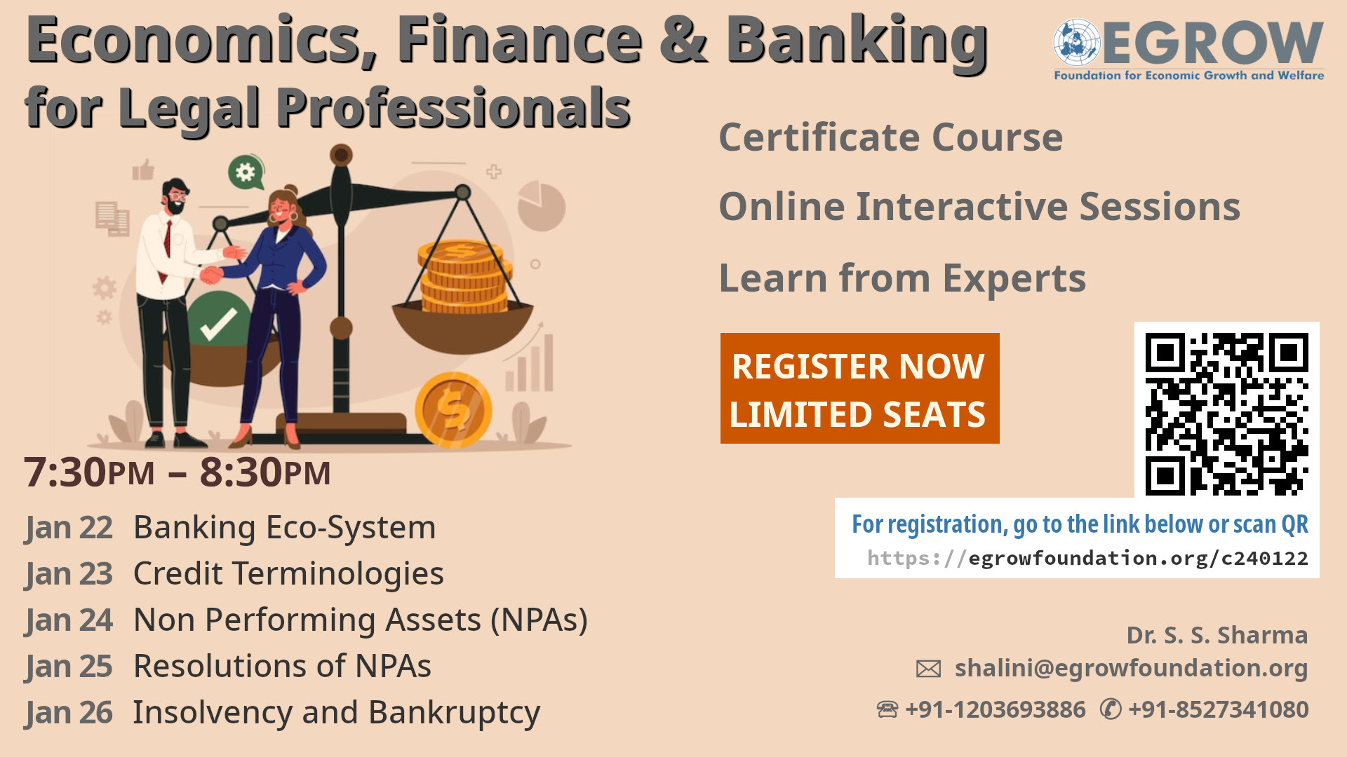 Five-Day Online Course On "Economics, Finance & Banking For Legal ...