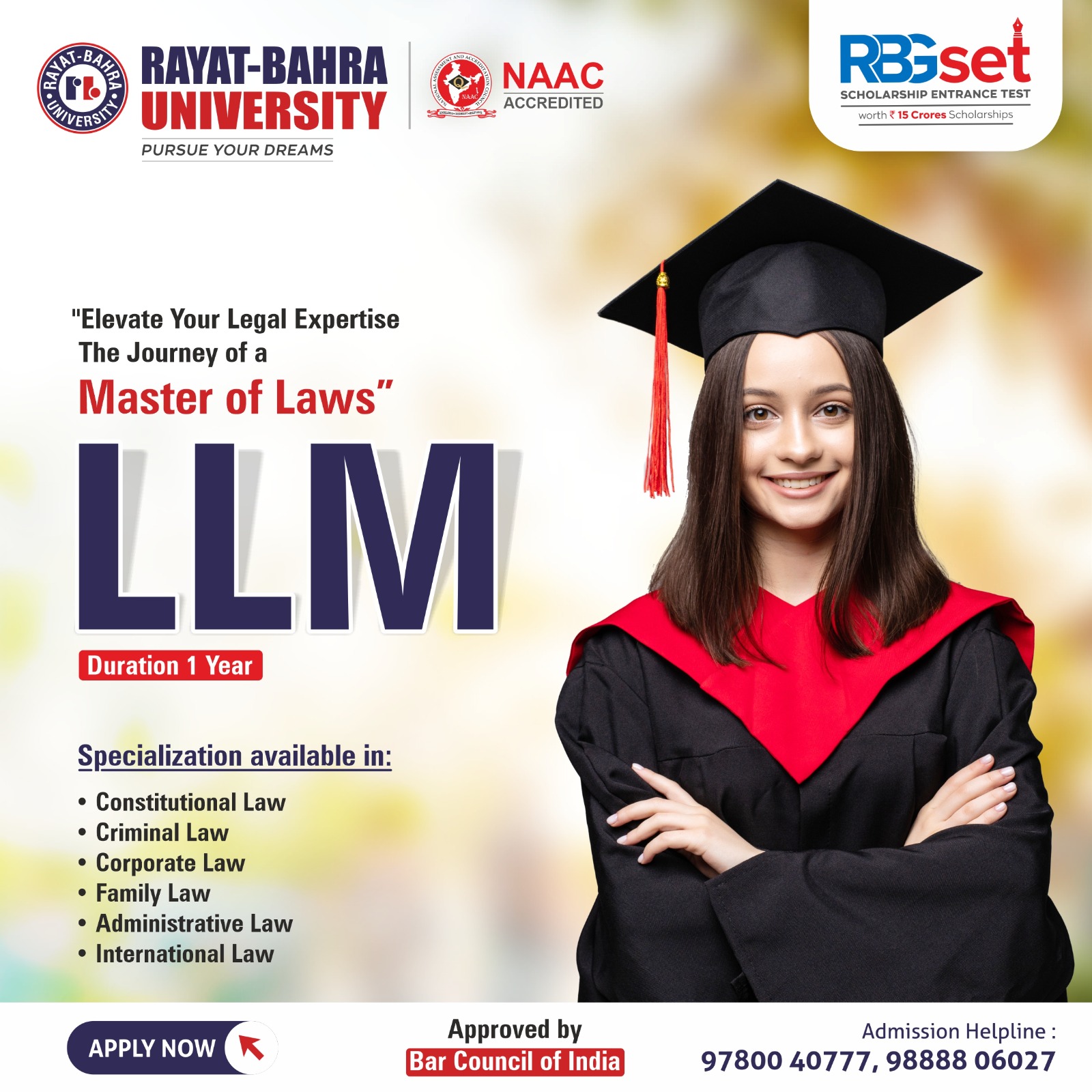Opportunity for Law Graduates:- 1 Year LLM Program at School of Law ...